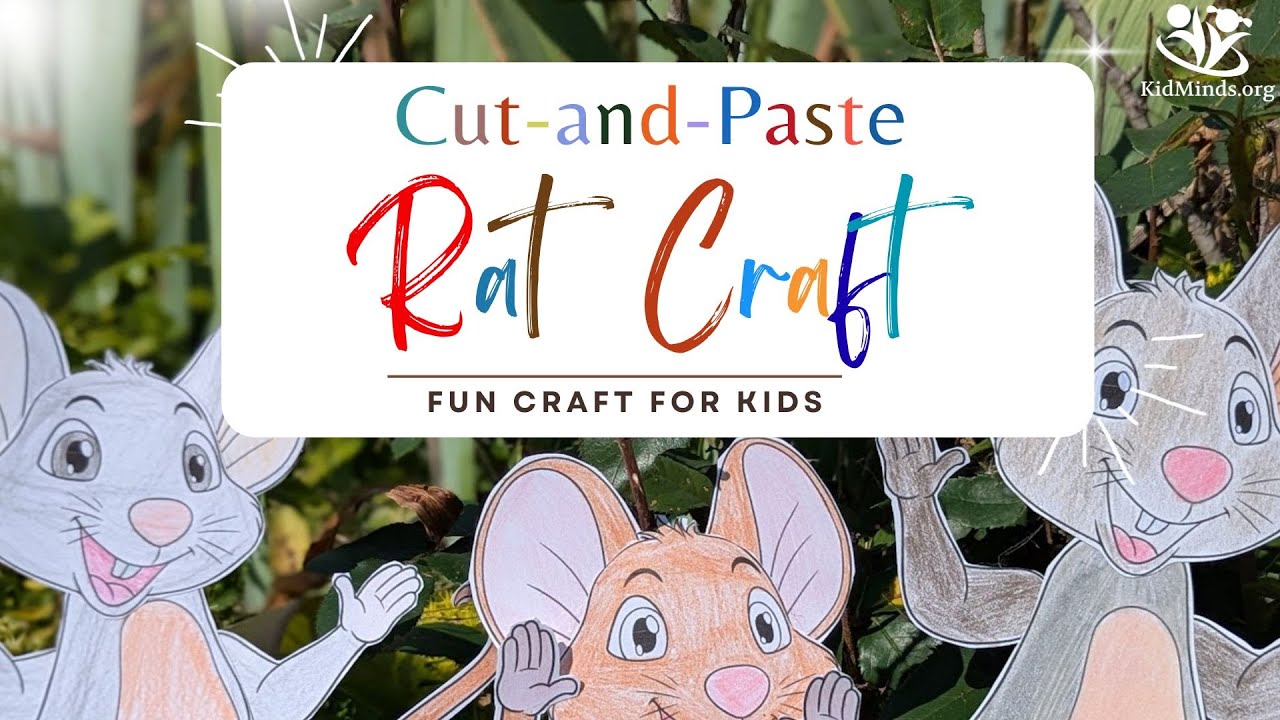 The Best & Most Fun Cut-and-Paste Rat Craft - YouTube