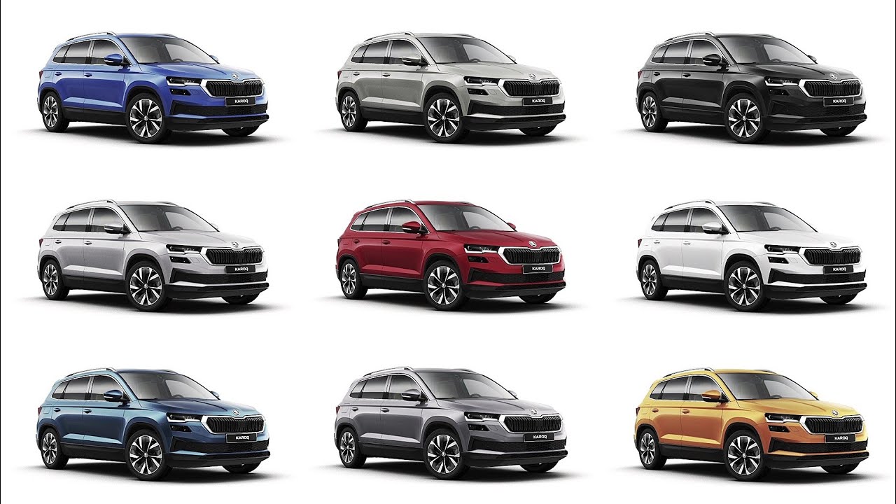 New 2022 Skoda Karoq Colours (facelift) - Detailed Comparison - YouTube