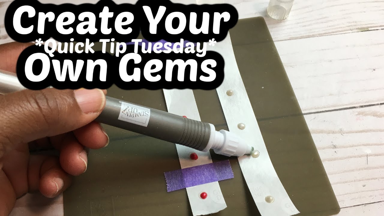 How to Make Your Own Self-Adhesive Gems For Crafting - YouTube