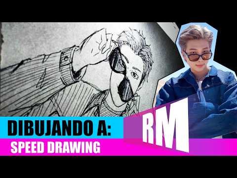 BTS RM SPEED DRAWING ASMR