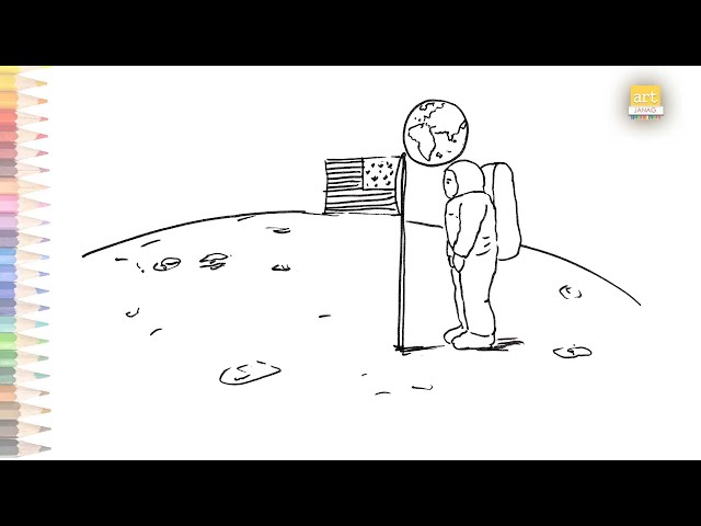 Neil Armstrong Face Drawing