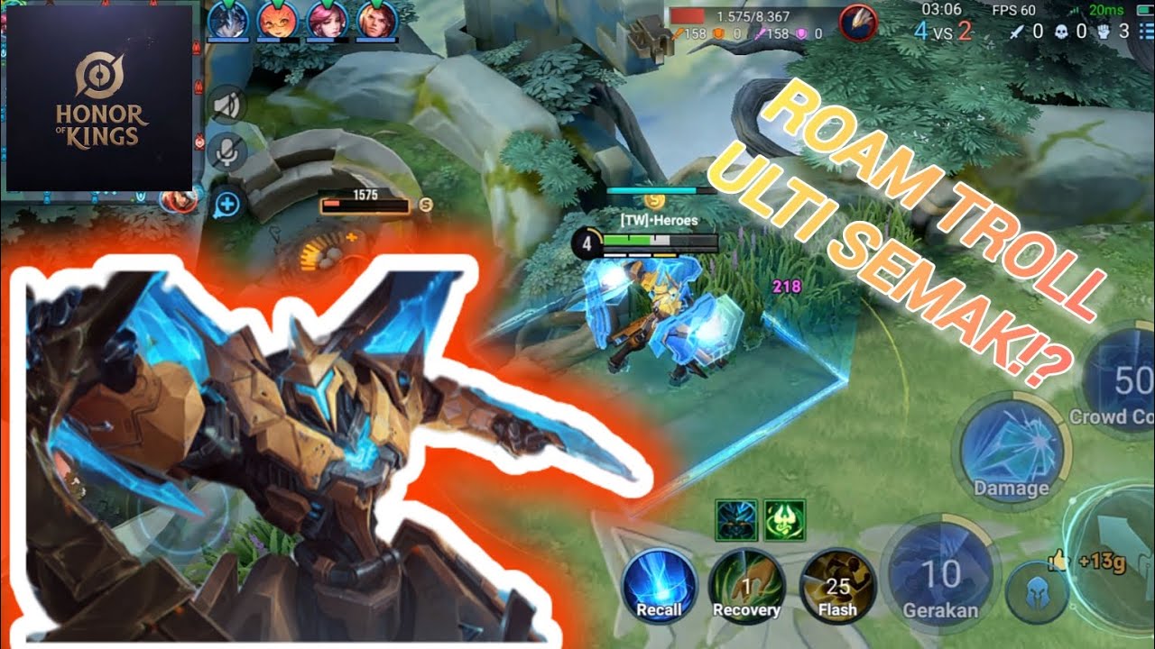 Hero Roam Ini Semua Skill Nya Memberikan Efek Stun!? Gameplay Mozi ...