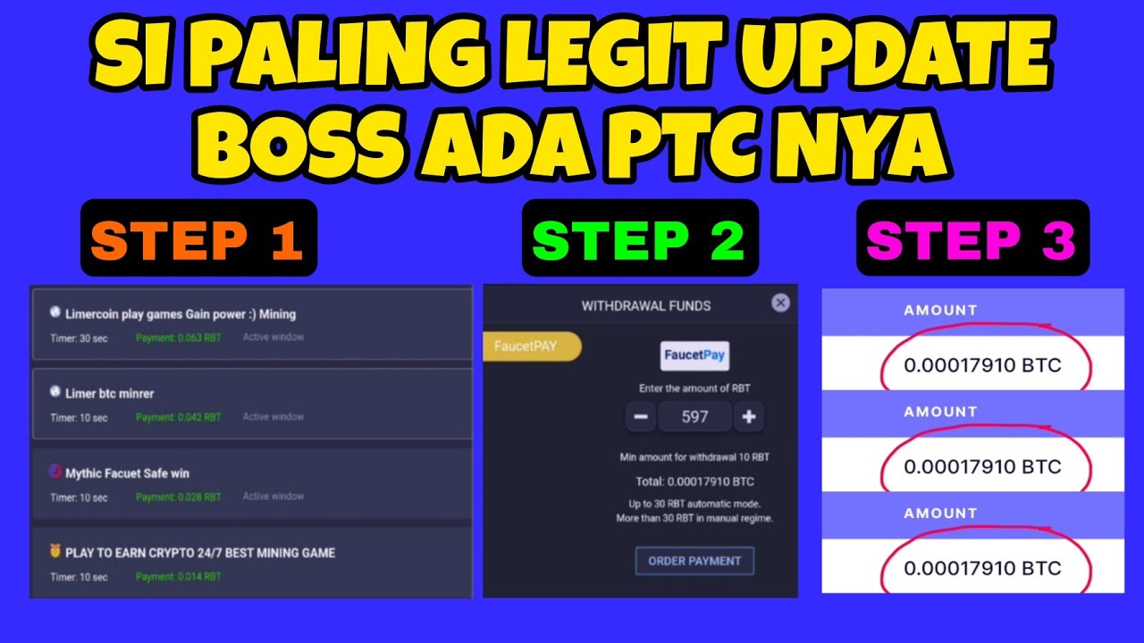 MINING BITCOIN DAN PTC SUPER LEGIT BANGET | CLOUD MINING BITCOIN | FREE ...