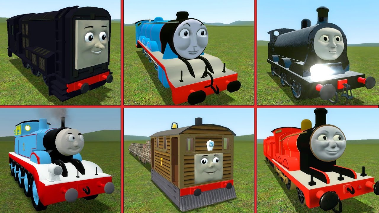 Building a Thomas Train Chased By Color Cursed Thomas and Friends in ...