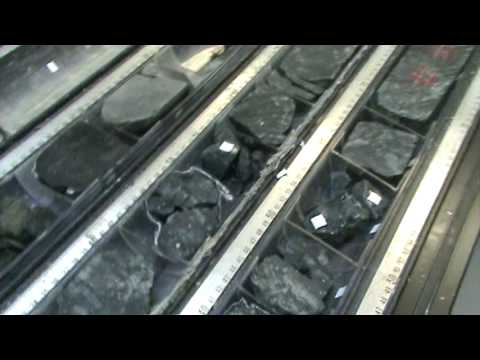 Preparing and sampling hard rock cores - YouTube