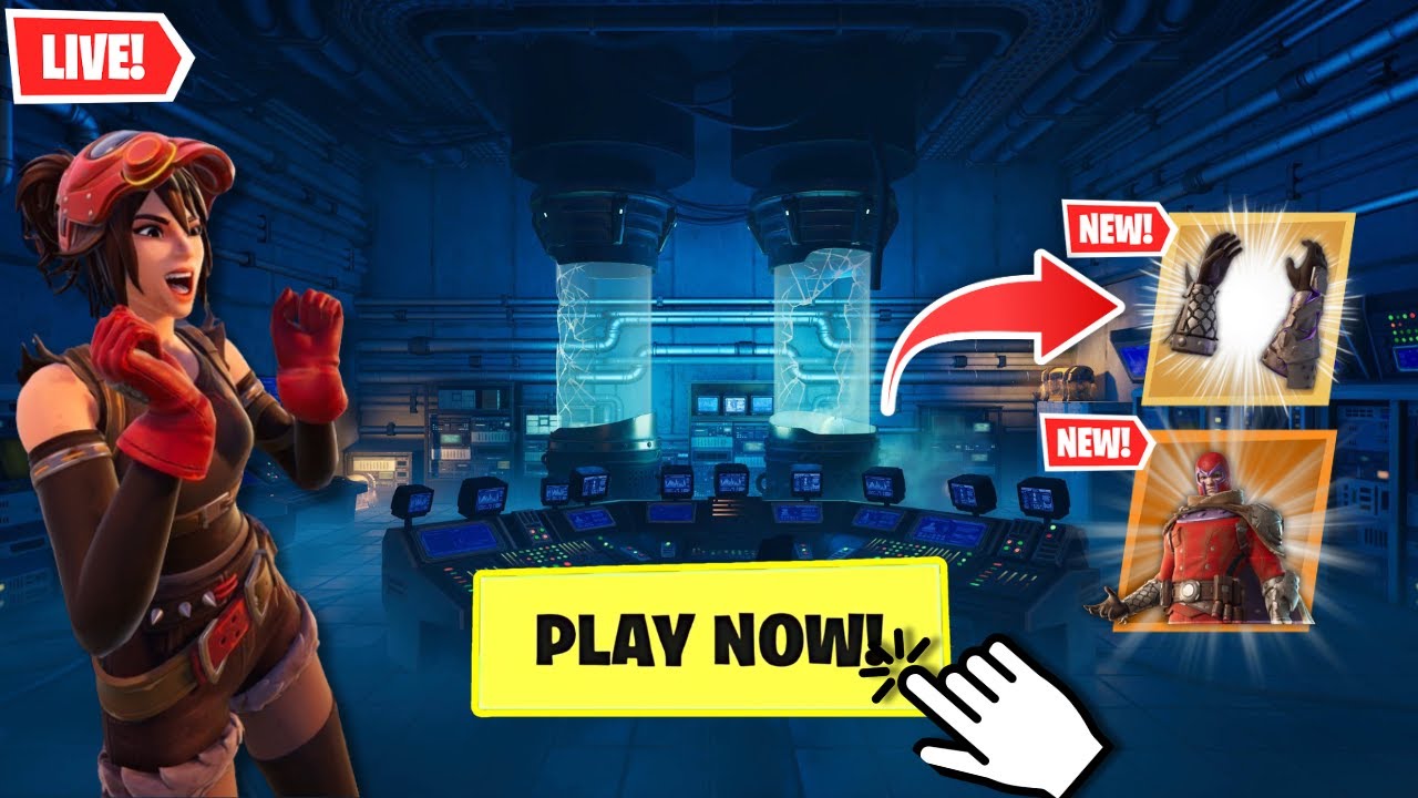 🔴 *LIVE* FORTNITE MAGNETO IS HERE! NEW FORTNITE UPDATE NOW! NEW BUNKER ...