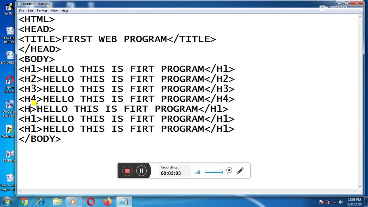 how to create web program - YouTube