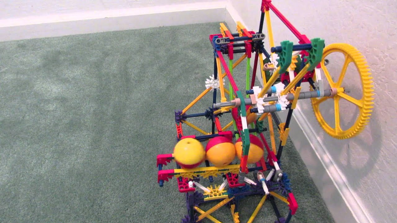 Spinning Push Lift: a Knex Ball Machine Lift - YouTube