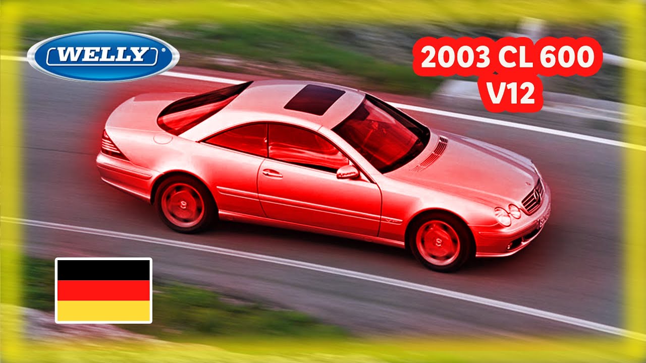 Mercedes CL600 2003 Welly 1/36 - YouTube
