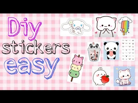 mini star / How to make stickers / Diy paper stickers / Handmade ...