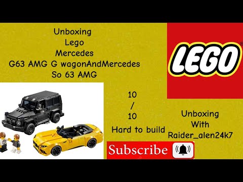 Unboxing Lego g wagon AMG G63 G Wagon and AMG SL 63 MERCEDES COLLAB ...