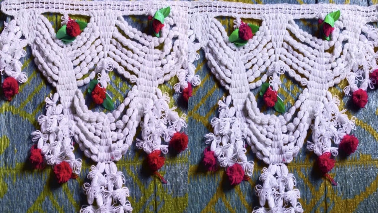 Gate parda design||toran design||weloon gate parda||door hanging||door ...