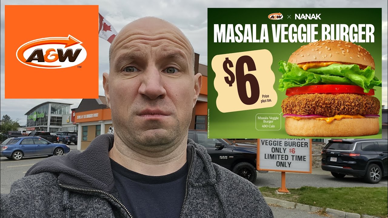 A&W's New Masala Veggie Burger! - YouTube