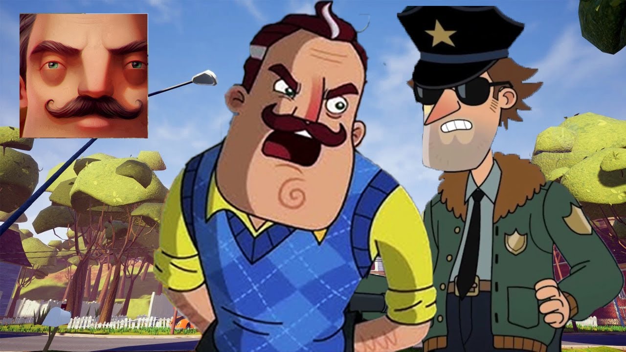 Hello Neighbor - My New Neighbor Hello Neighbor 2 Police Big Leslie ...