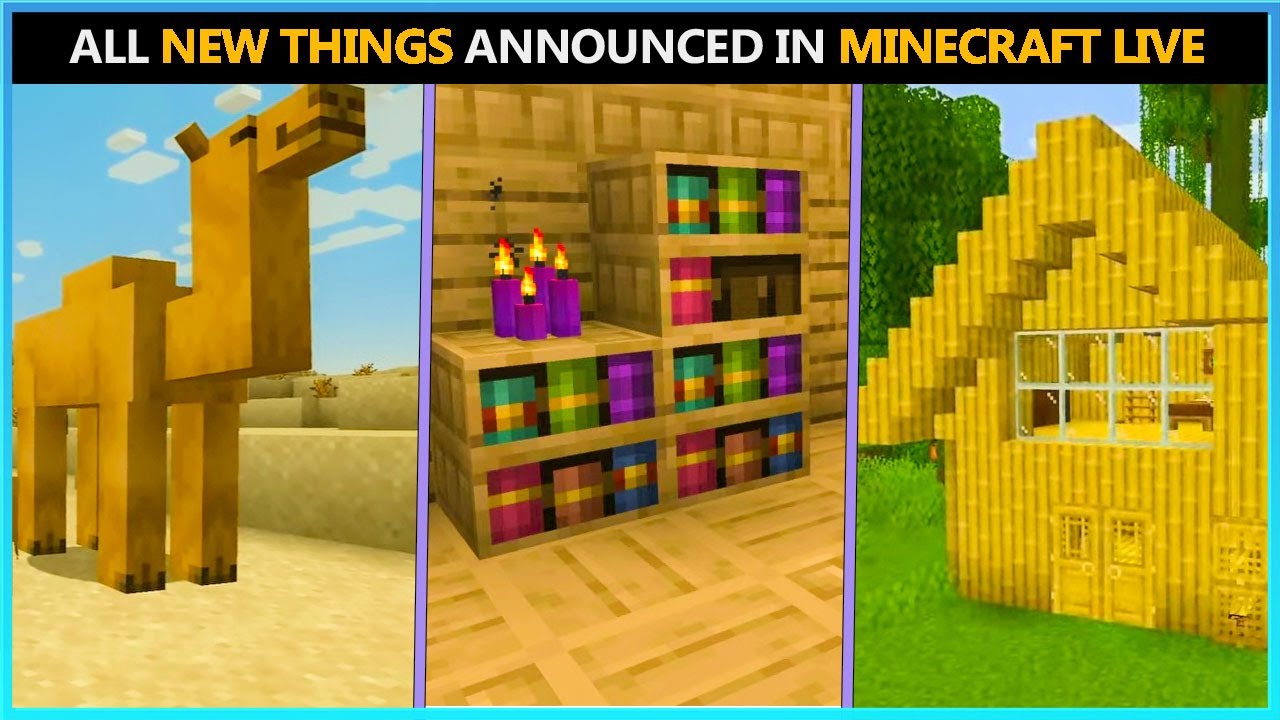 All * NEW* things announced in minecraft live || minecraft 1.20 ...