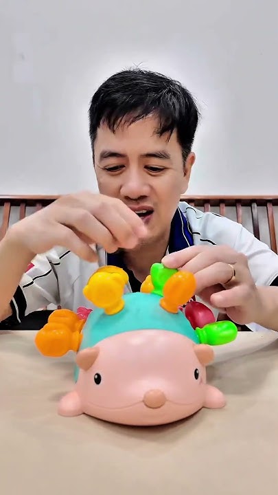Đồ chơi xếp hình con nhím phát triển vận động tinh cho bé #dochoi - YouTube