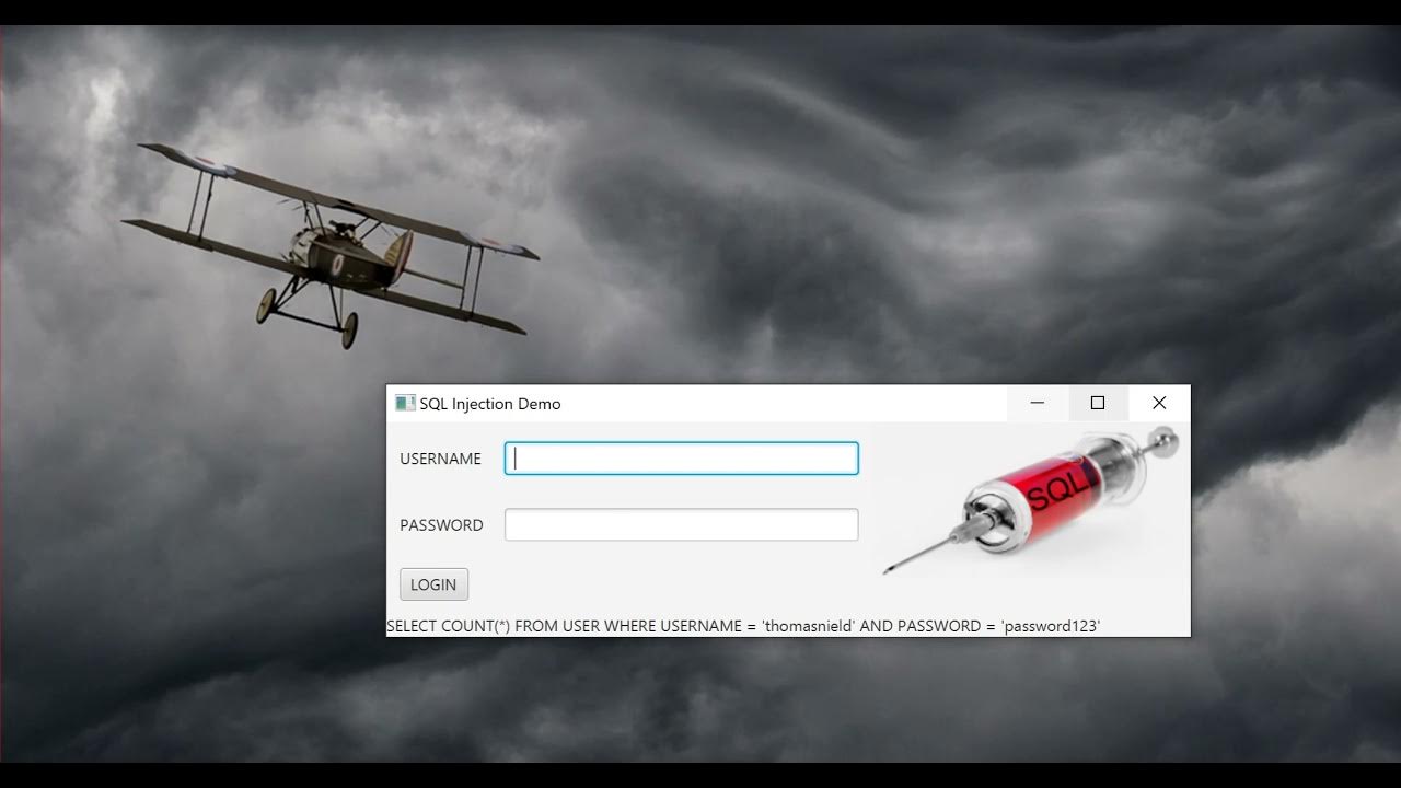 SQL Injection Demo - YouTube