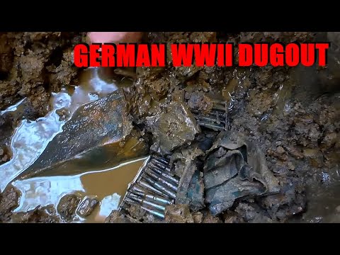 THE GERMAN WWII DUGOUT IS PACKED WITH ARTIFACTS / WW2 METAL DETECTING ...