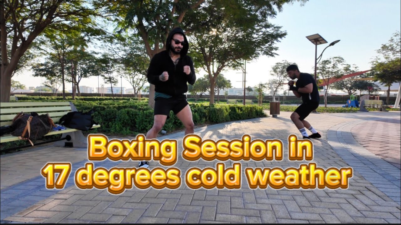 BOXING SESSION IN COLD WEATHER IN DUBAI - YouTube