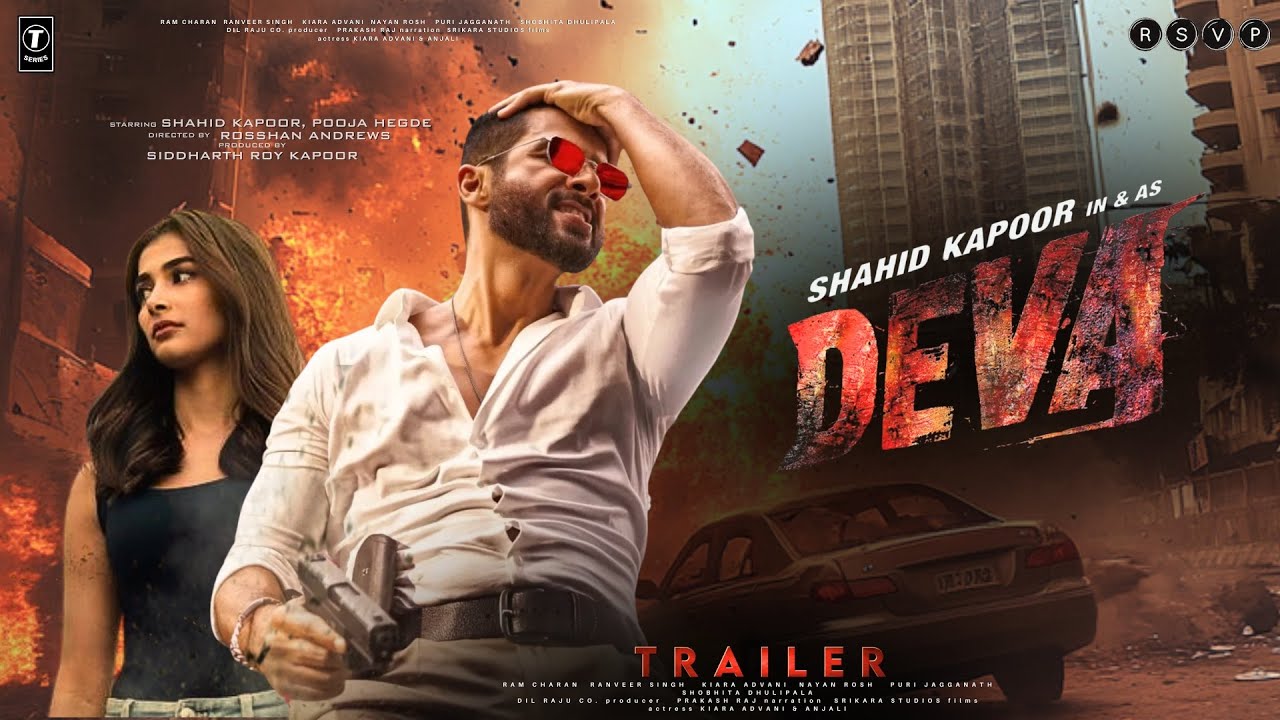 DEVA - Trailer | Shahid Kapoor | Rosshan Andrrews | Pooja Hegde ...