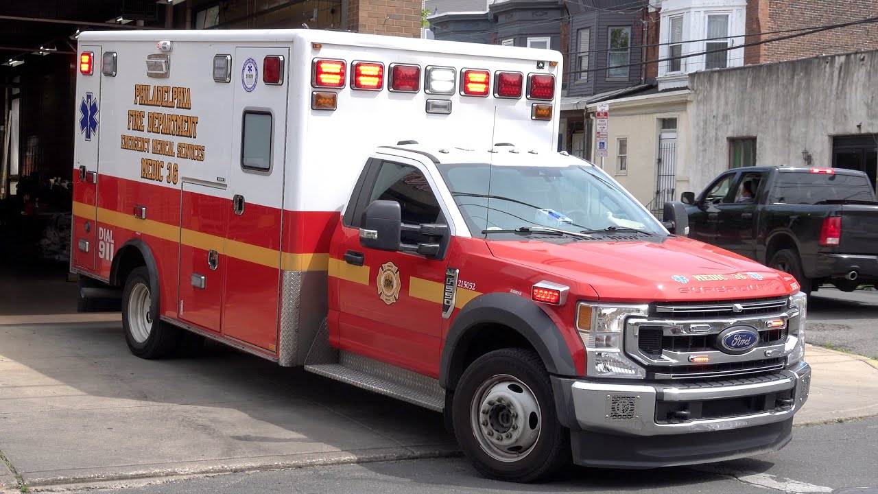 Philadelphia Fire Department Medic 36 Responding - YouTube