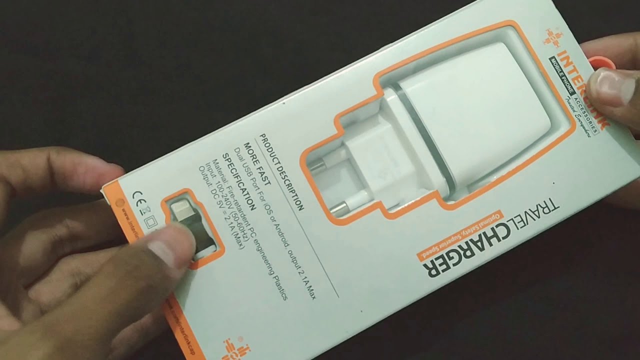 iPhone X charger Interlink Unboxing - YouTube