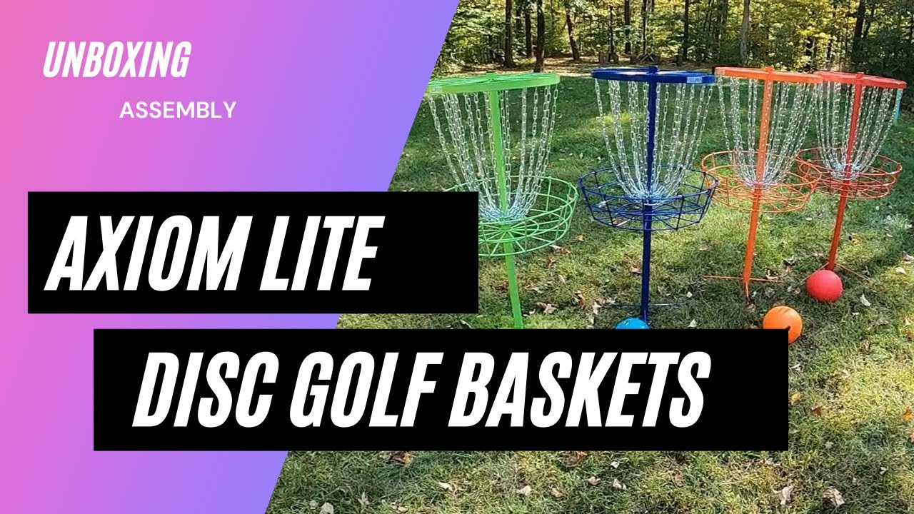 Axiom Lite Disc Golf Baskets Unboxing & Assembly I Meet the Foxes Vlog ...