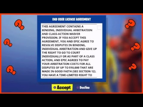 Should I Accept End User License Agreement Fortnite