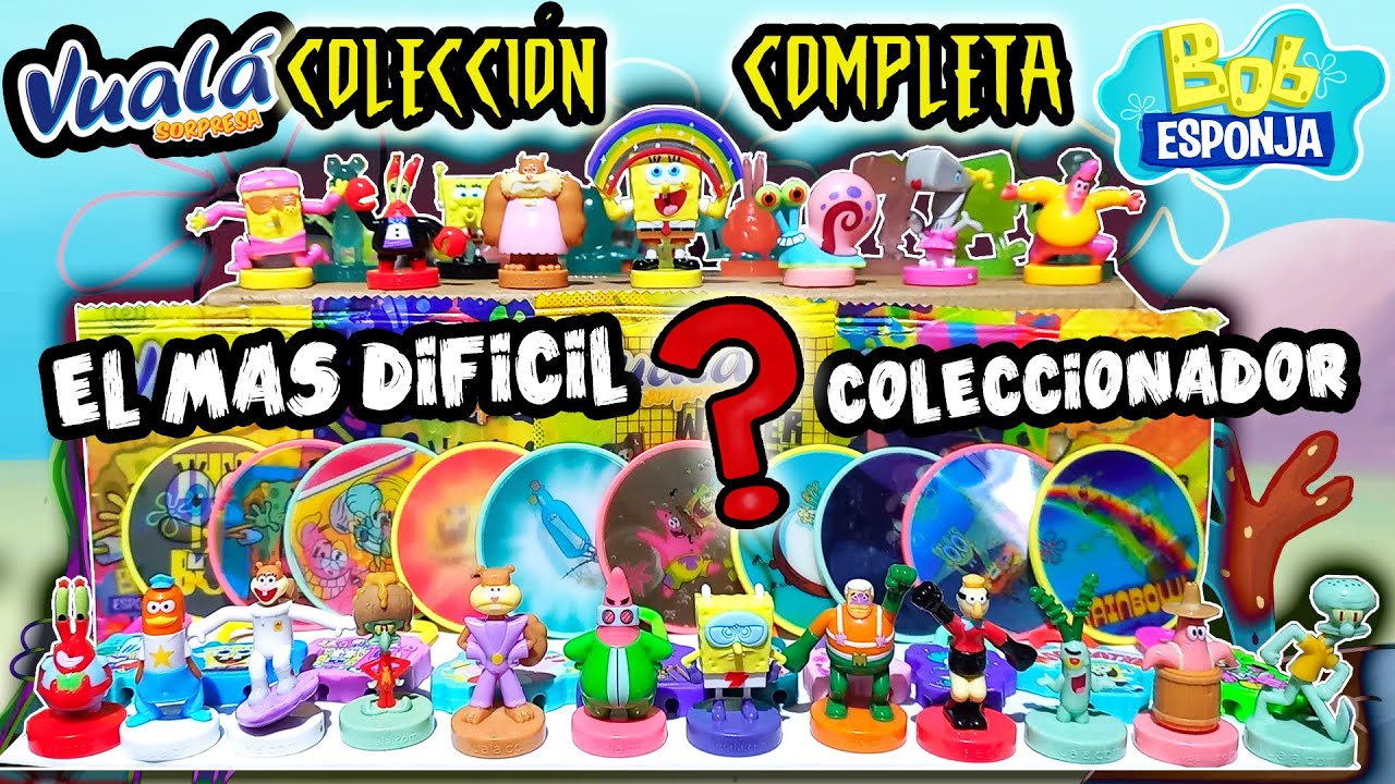 COLECCIÓN COMPLETA BOB ESPONJA / VUALA SORPRESA / 51 PIEZAS EN TOTAL ...