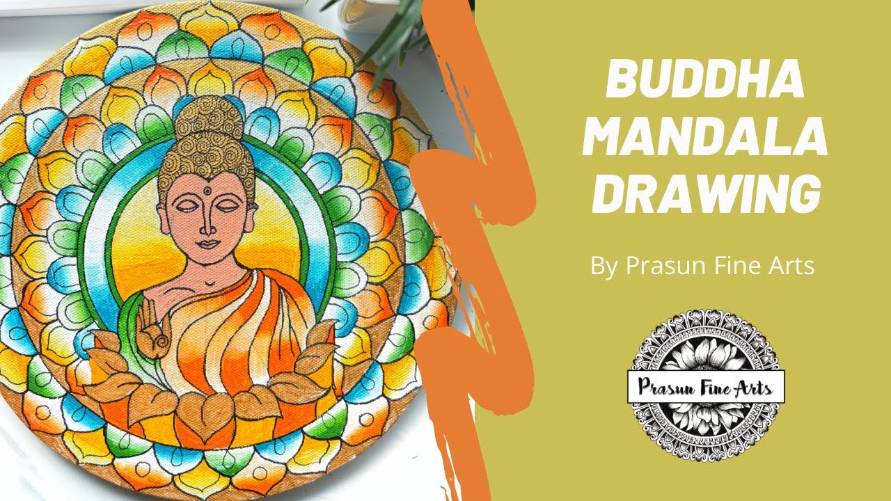 Buddha Mandala Drawing (Beginner Version: PART 1) - YouTube