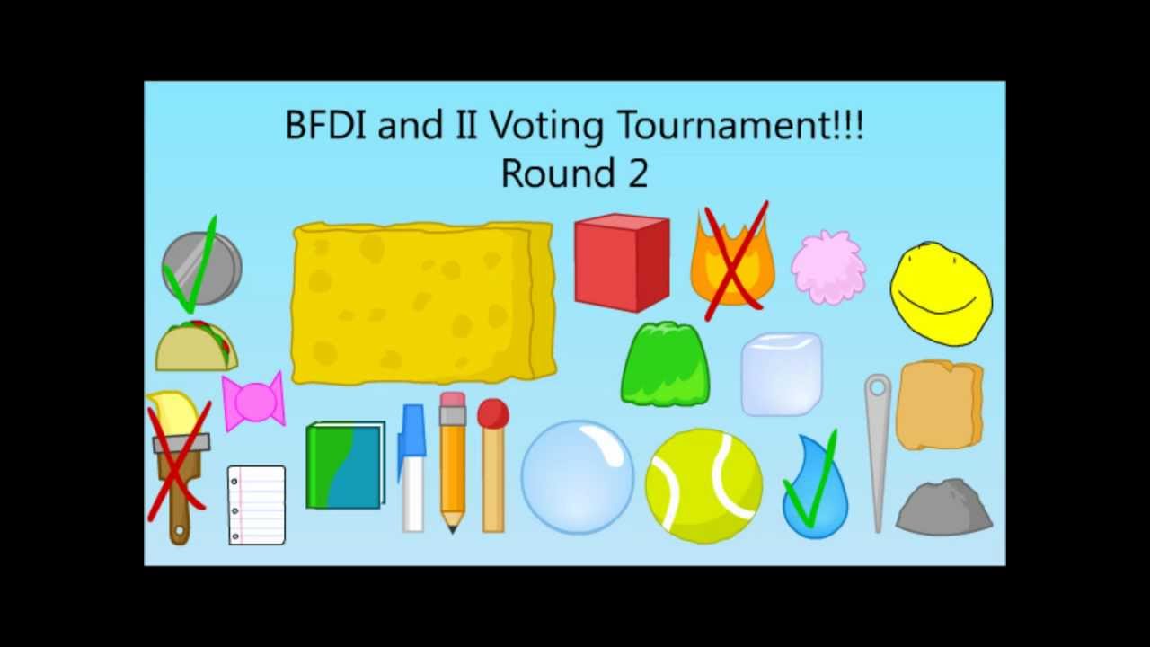 BFDI and II Voting Tournament - Bow vs Needle - YouTube