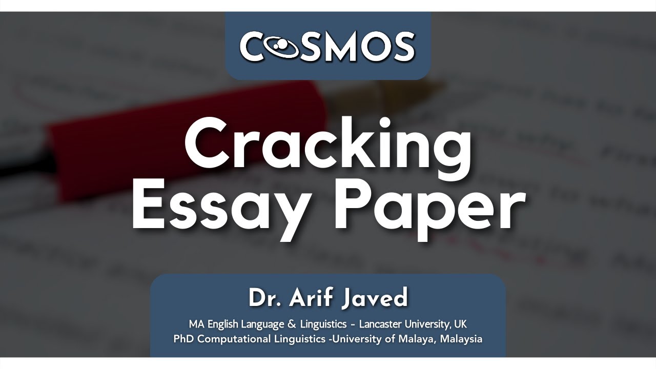 Cracking Essay Paper - YouTube