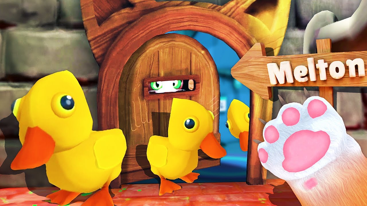 Giving Baby Ducks a NEW HOME (I Am Cat VR) - YouTube