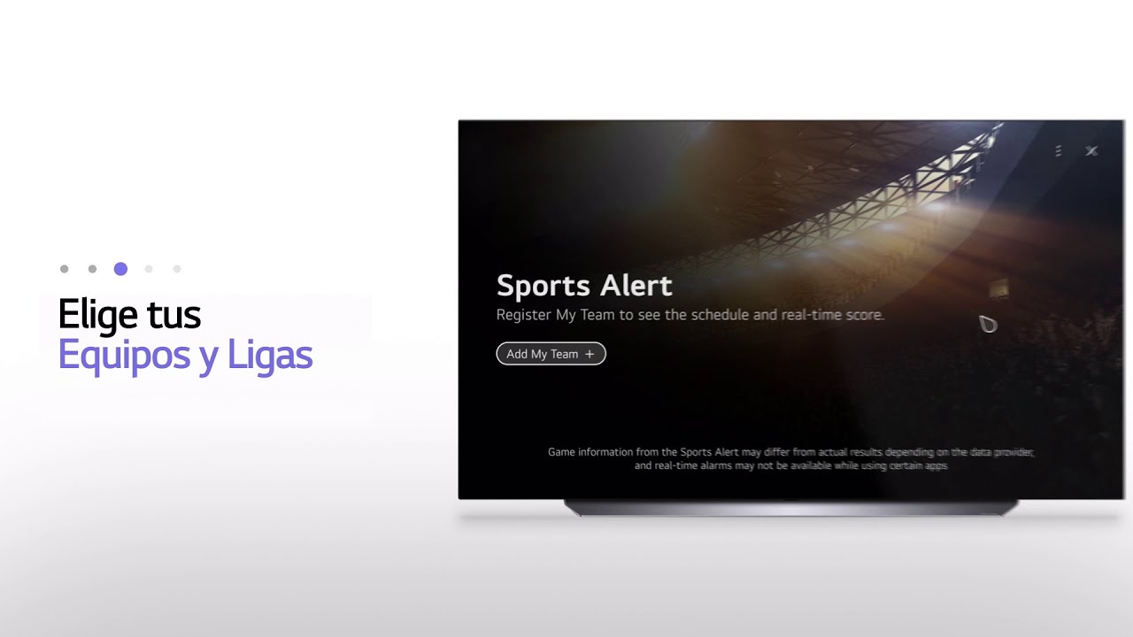 Sigue a tus equipos favoritos con Sports Alert (Exclusivo de LG) - YouTube
