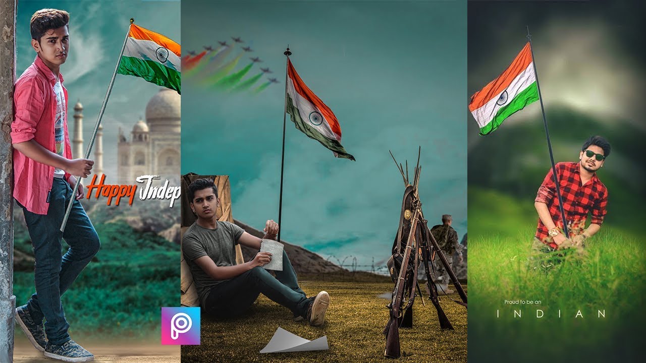 INDEPENDENT DAY SPECIAL PHOTO EDITING IN PICSART | ARMY EDITING IN ...