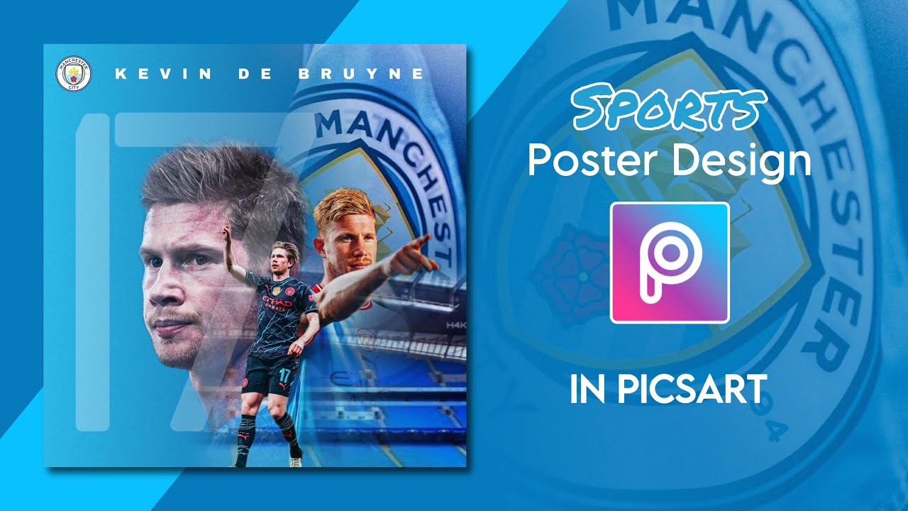 Professional Sport Poster Design with PicsArt | Football Poster Design ...