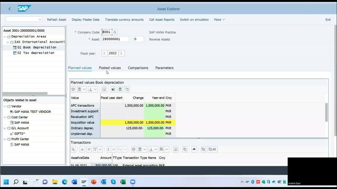 AB08 Asset Reversal in SAP S/4 HANA - YouTube