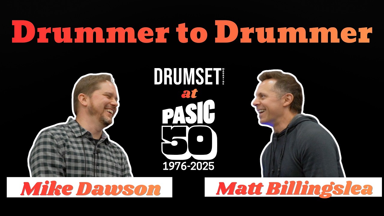 Matt Billingslea Talks PASIC with DRUMSET Magazine's Mike Dawson - YouTube