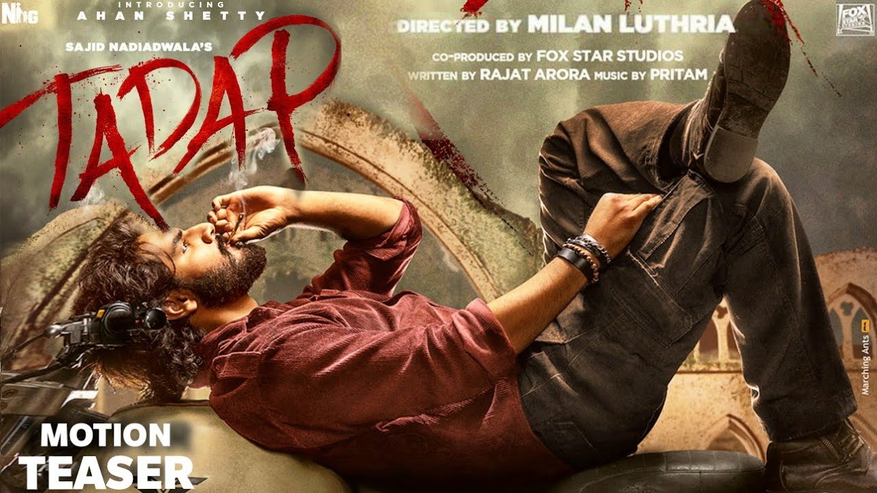 Tadap Motion Teaser & Release Date, Ahaan Shetty, Tara Sutariya,Milan ...