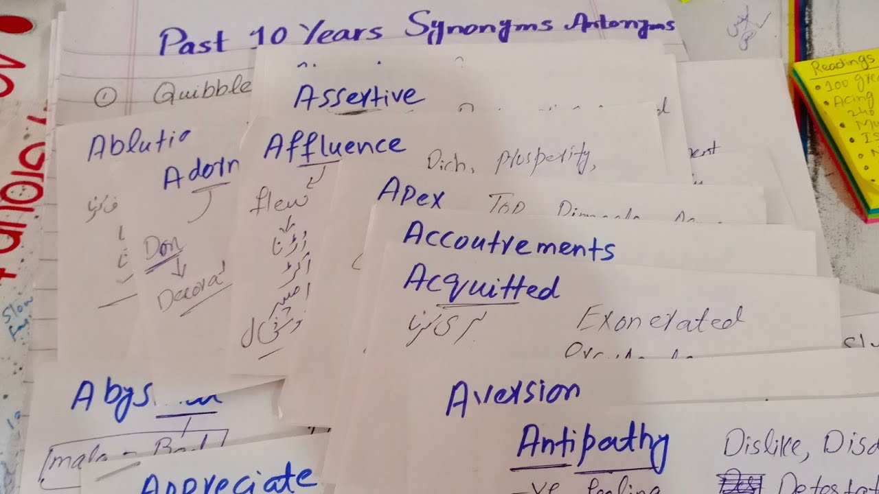 Alphabet A: Vocabulary Series Tips and Tricks for competitive exams ...