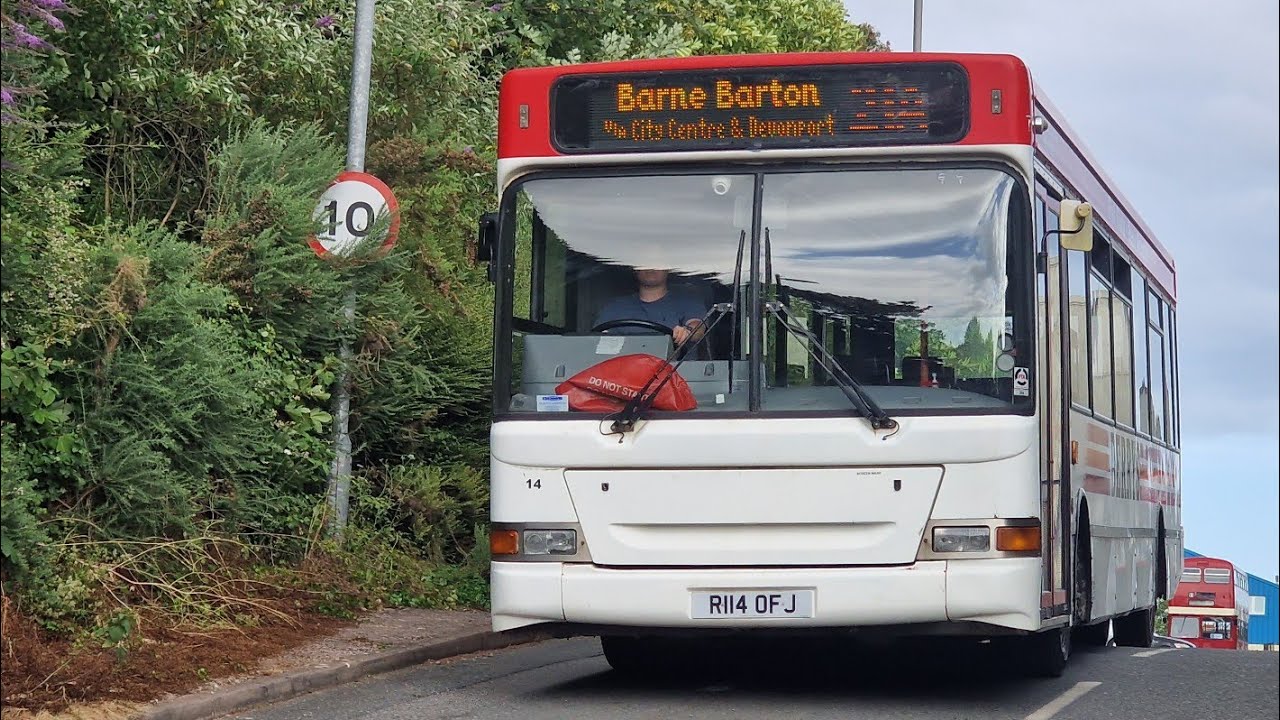 Preserved Dennis Dart Pointer 2 R114 OFJ (14) on a road test to George ...