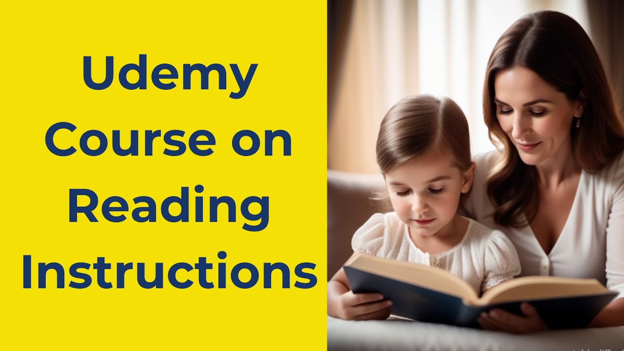 Udemy Course on Reading Instructions | Parents Teachers Librarians ...