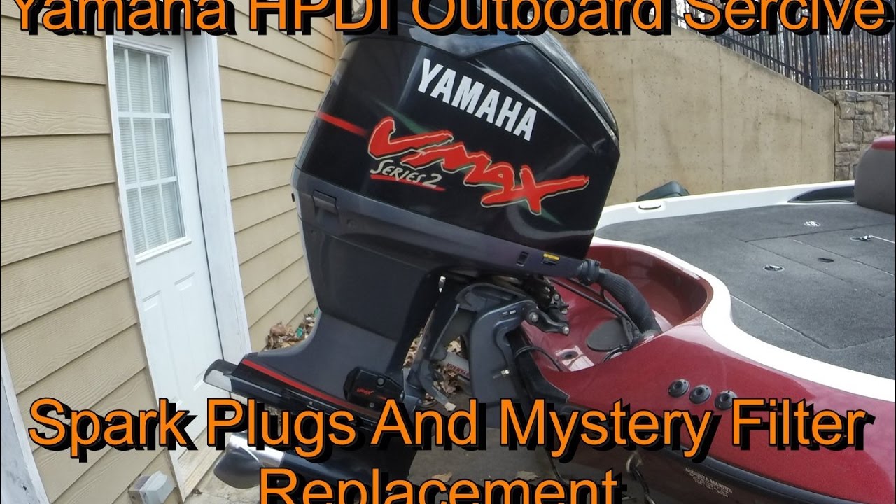 Yamaha HPDI Outboard Service Replacing Spark Plugs & Mystery Filters ...