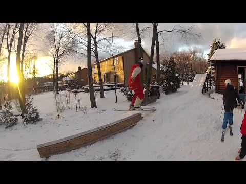 Backyard Ski setup - YouTube