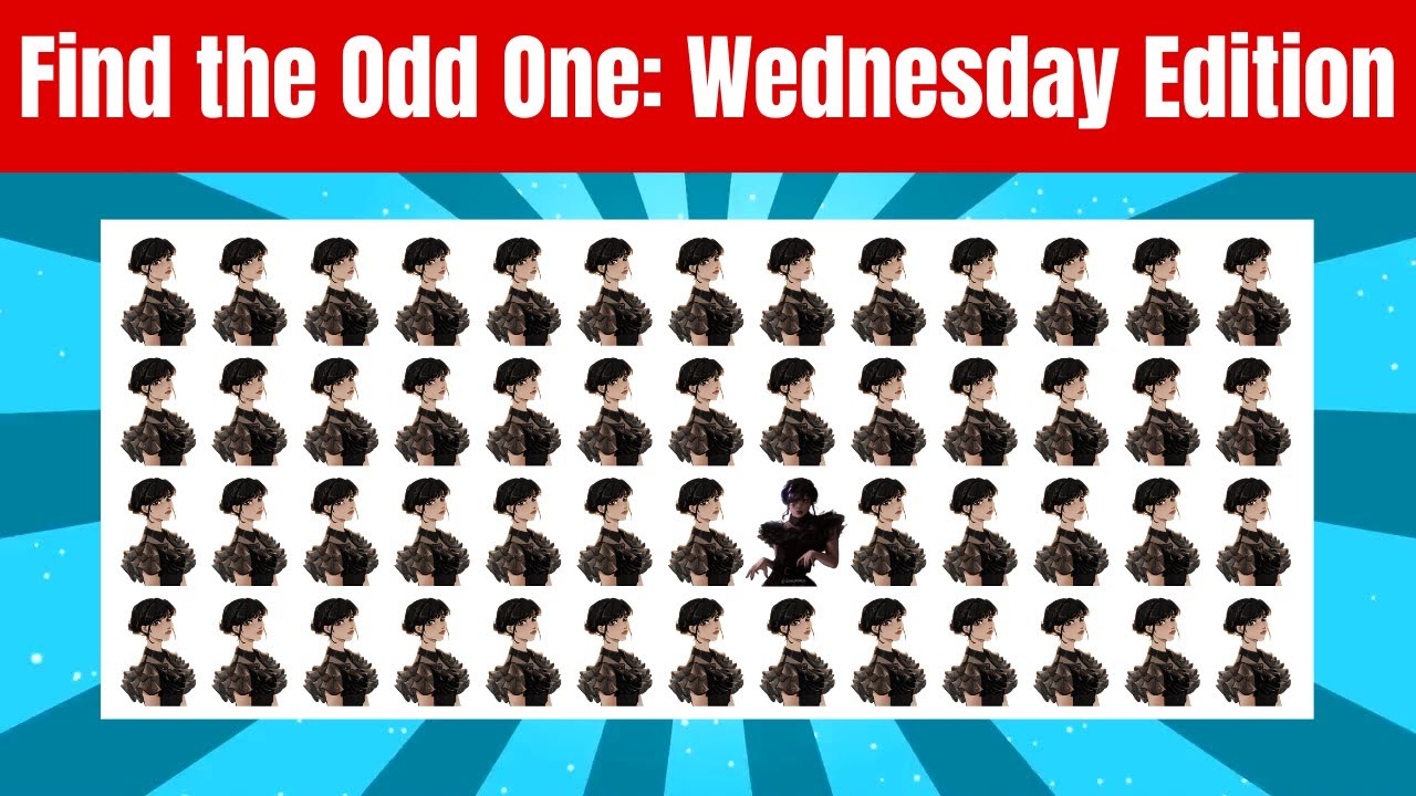 Find the odd one out: Wednesday edition 🧛‍♀️ - YouTube