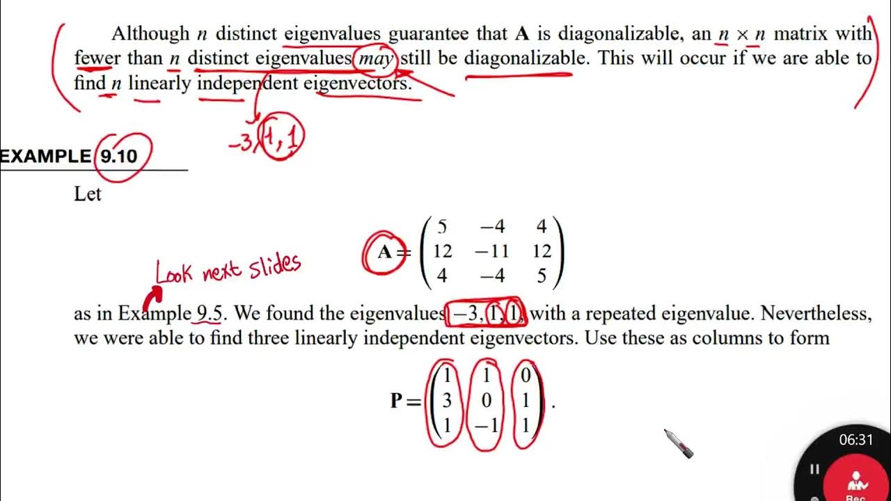6- Diagonalization Example Part 3 - YouTube