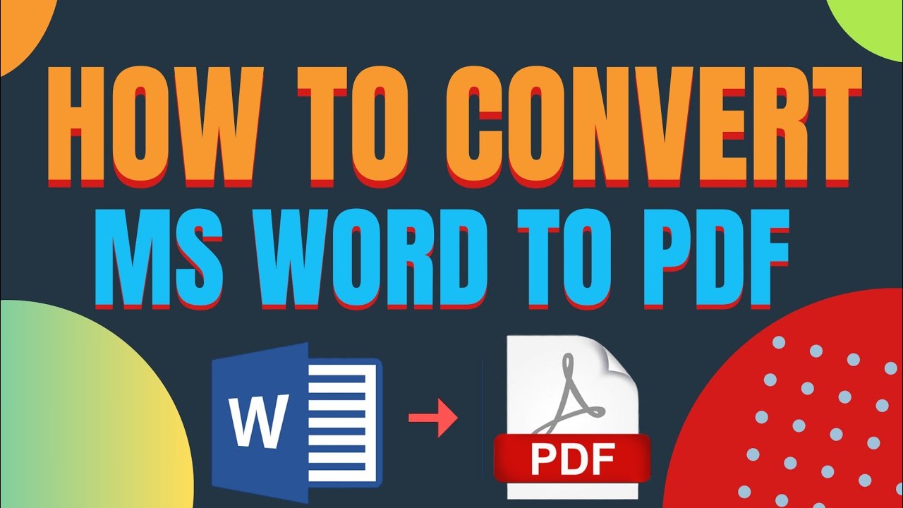 Microsoft office word document लाई Pdf बनाउने तरिका । - YouTube