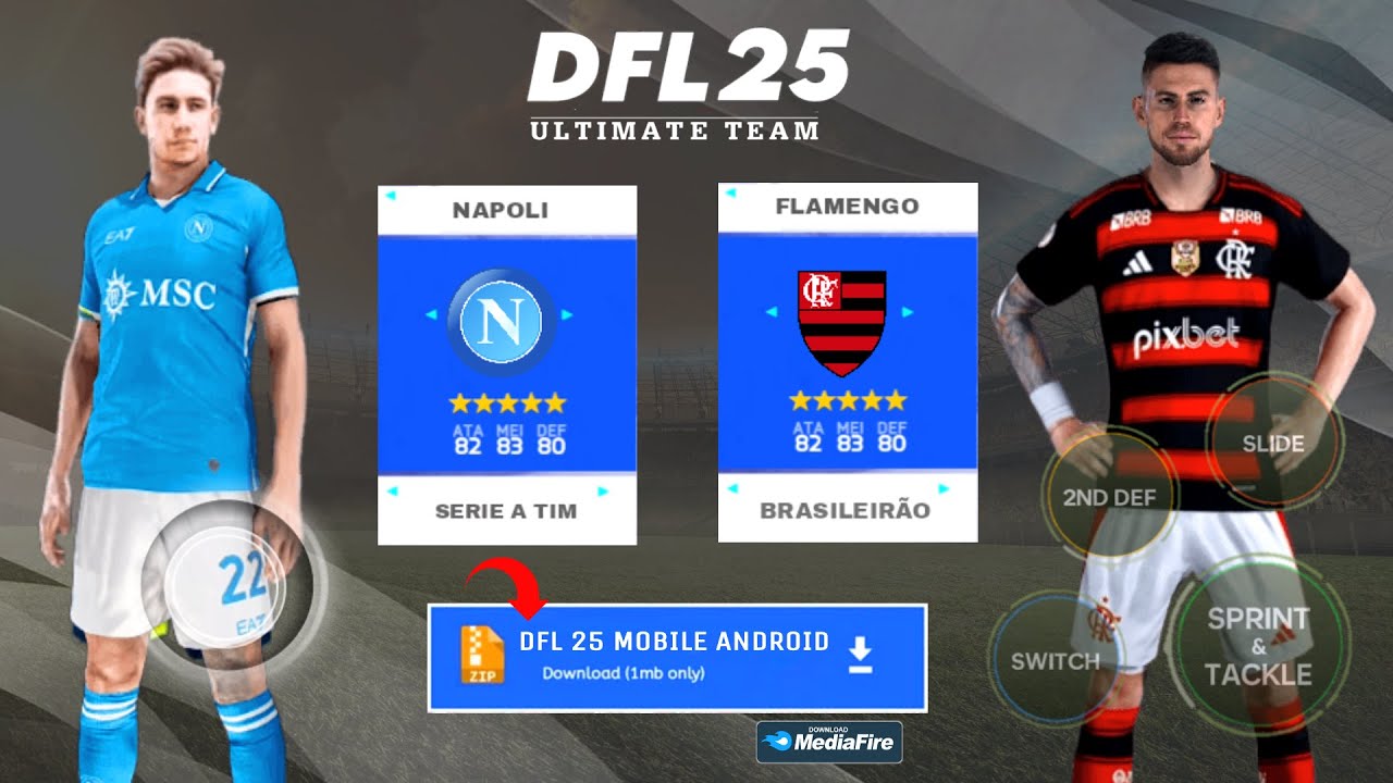 DFL 25 MOBILE OFFLINE PARA ANDROID BRASILEIRÃO & EUROPEUS | NOVAS ...