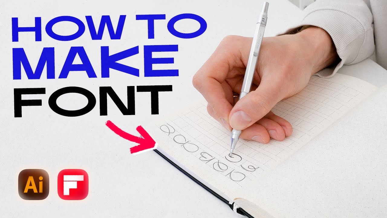 Step by Step Font Design Process in Illustrator from Start to Finish ...