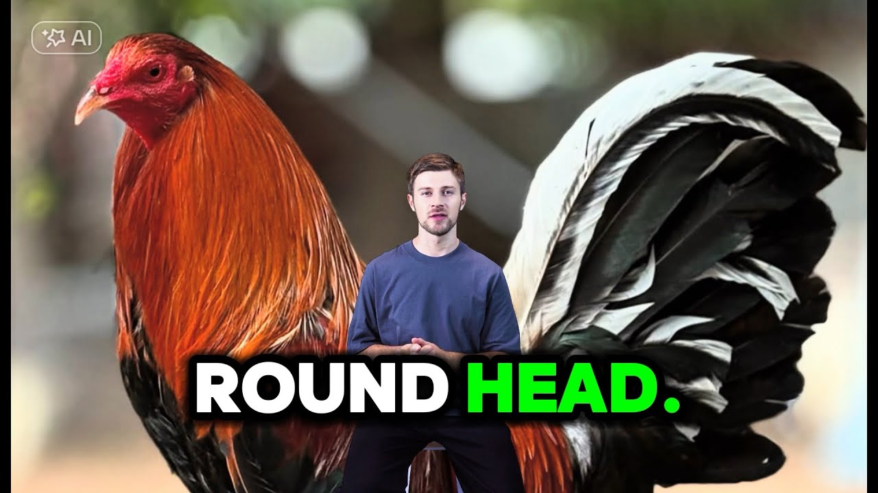 el GALLO round head ☘️☘️🐓 #gallos #gallinablanca #parati #rooster - YouTube
